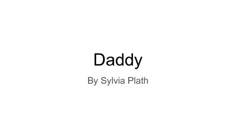 Solution Daddy By Sylvia Plath Studypool