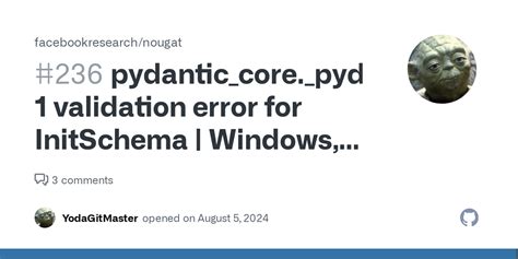 pydantic core pydantic core validationerror 1 validation error for