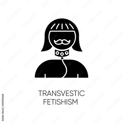 Transvestic Fetishism Glyph Icon Drag Crossdressing Erotic Interest