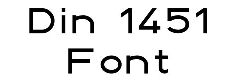Din 1451 Font Dafont Style