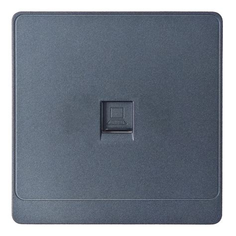 Rj45 1 Gang Data Socket Pc Grey