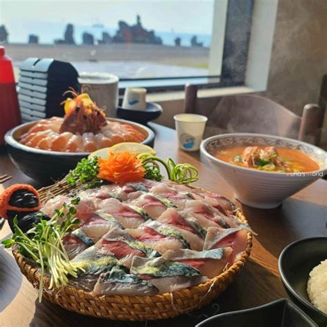 제주 한림 맛집 딱새우회 고등어회 제주의노을 네이버 블로그