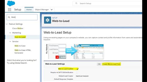 Generate Salesforce Web To Lead Youtube