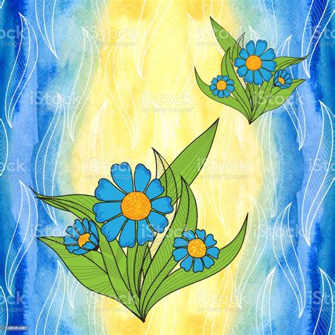 Fower 수채화의 배경에 장식 구성 꽃무늬 모티브 원활한 패턴 인쇄물 간판 품목 웹 사이트 지도 포스터 엽서 포장을 사용하십시오 개념에 대한 스톡 벡터 아트 및 기타