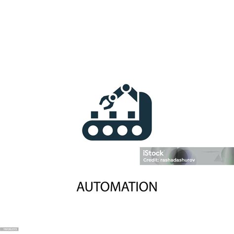 Vetores De Ícone De Automatização Ilustração Simples Do Elemento Projeto Do Símbolo Do Conceito