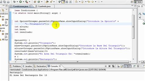 3 Programando Con Java Programa De Opciones Condiciones If Else