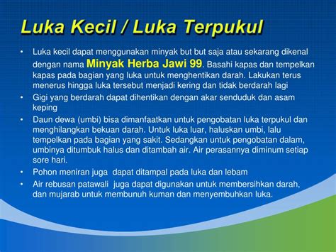 Ppt Luka Kecil Luka Terpukul Powerpoint Presentation Free Download