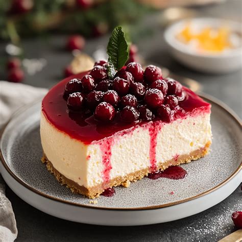 Flavorful Cranberry Orange Cheesecake