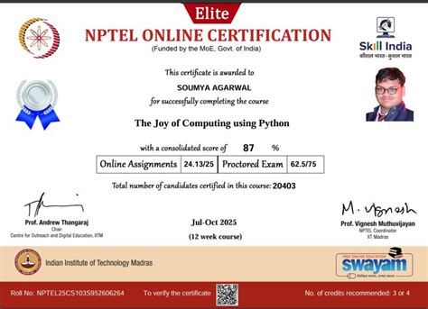 Python Nptel Elite Programming Engineering Learningjourney