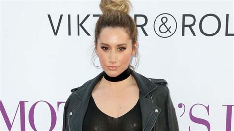 Ashley Tisdale Goes Braless Suffers Wardrobe Malfunction At Mothers
