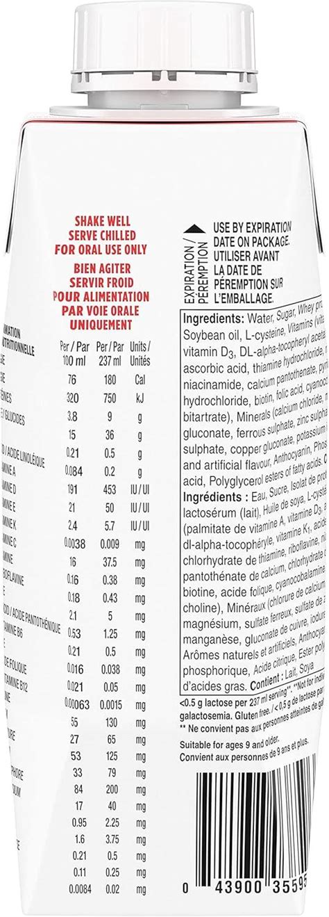 Boost Fruit Flavoured Drink Peach 237ml 24 Count And Fruit Flavoured