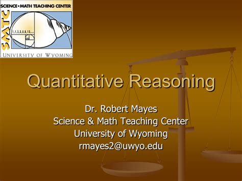 Quantitative Reasoning