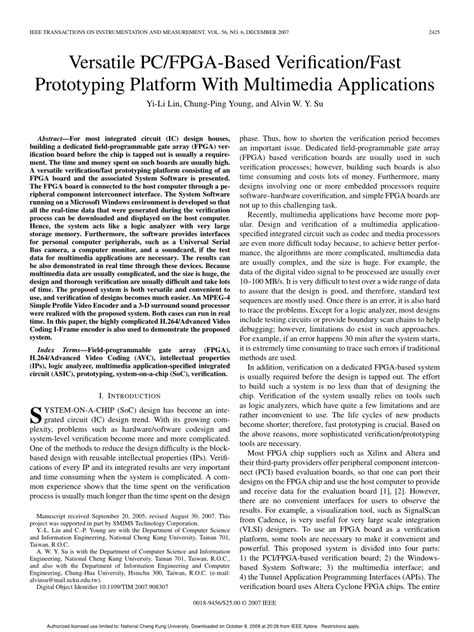 pdf versatile pc fpga based verification fast prototyping platform