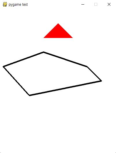 Draw line rectangle circle polygon ellipse 그리기 Pygame python
