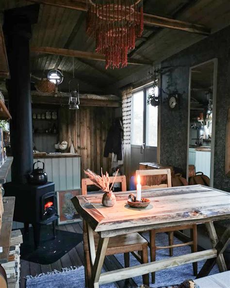 Tiny Off Grid Cabin Interior