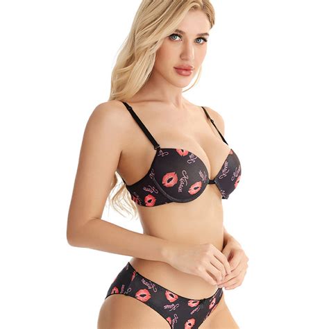 Triangle Cup Underwire Bra Nylon Sex With Print Small Cup Size For Girs Bra And Panties Set Push