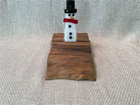 Stained Glass Display Stand Fused Glass Art Stand Reclaimed Wood