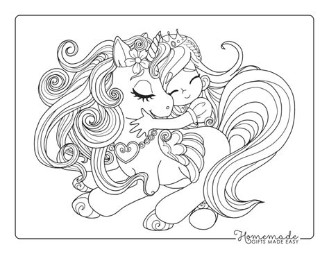 Unicorn Girl Coloring