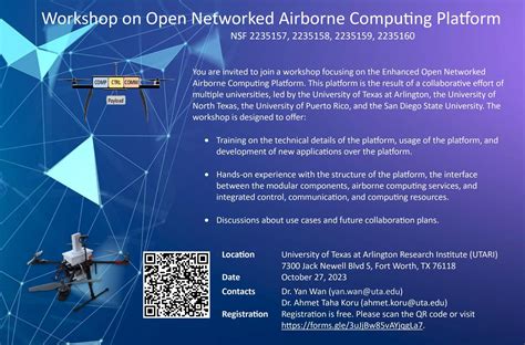 2023 Workshop On Enhanced Open Networked Airborne Computing Platform Utari The University Of