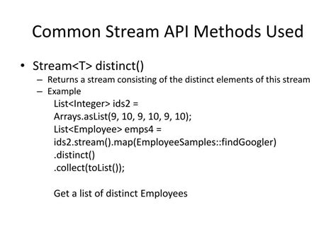 PPT Java 8 Stream API PowerPoint Presentation Free Download ID 1837531