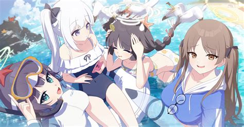 Free Download Hd Wallpaper Anime Girls Blue Archive Tsukiyuki Miyako Miyu Kasumizawa