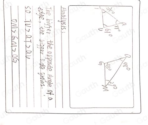 solved name the shortest side and the longest side of the following