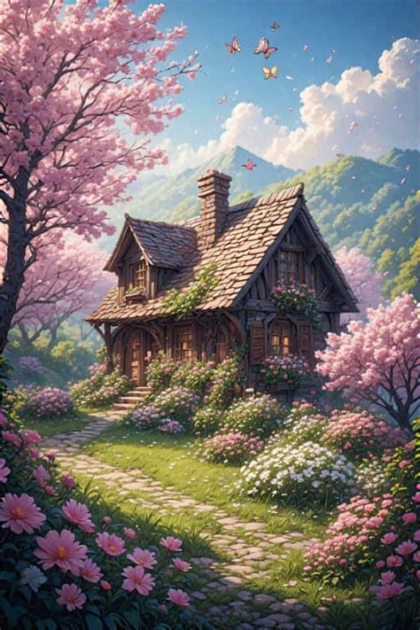 100 Cottage Wallpapers