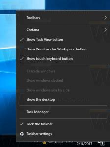 Disable Taskbar Search Box In Windows 10 Creators Update