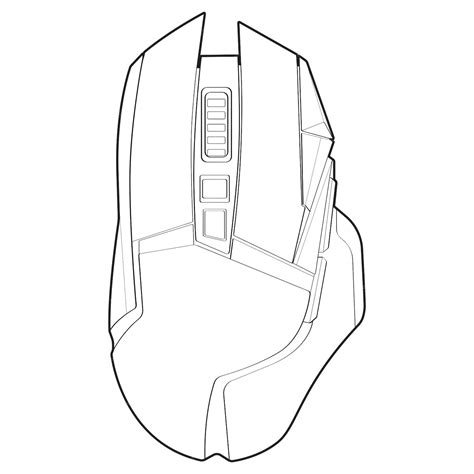 Premium Vector Computer Mouse Outline Drawing Vector Computer Mouse