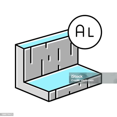 알루미늄 금속 프로파일 컬러 아이콘 벡터 일러스트레이션 0명에 대한 스톡 벡터 아트 및 기타 이미지 0명 강철 건설 산업 Istock
