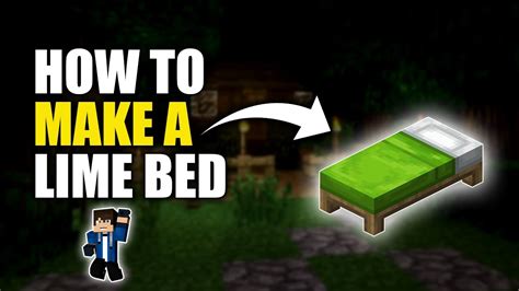 How To Make A Lime Bed In Minecraft Easy Step By Step Tutorial Youtube