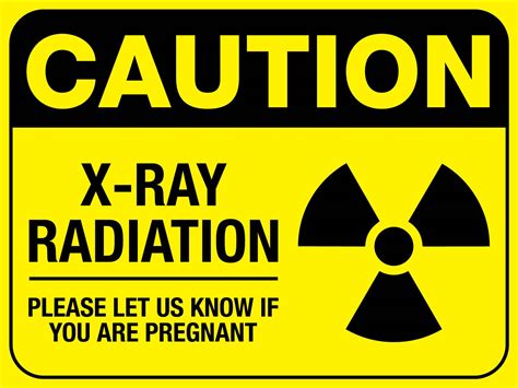 Caution X Ray Radiation Sign New Signs