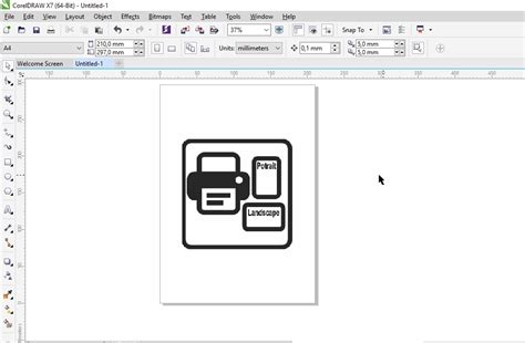 Cara Print Objek Lanscape Dengan CorelDRAW Biologizone