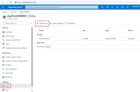 附加和分离实验室 vm 的数据磁盘 azure devtest labs microsoft learn