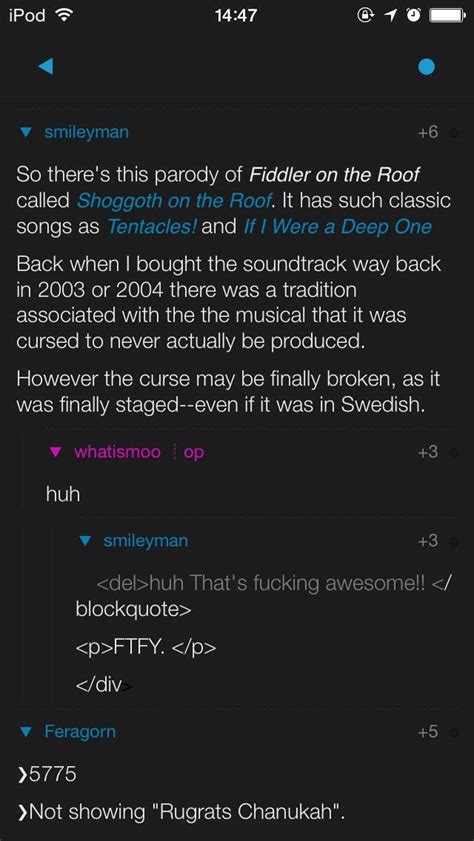 Bug Iphone Ios 812 Using Strikethrough Text In A Blockquote Causes The Html Tags To Break