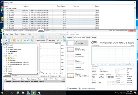 Backtesting Speed Mt5 Cpu 10 Vs 12 Cores Strategy Tester Expert Advisors And Automated