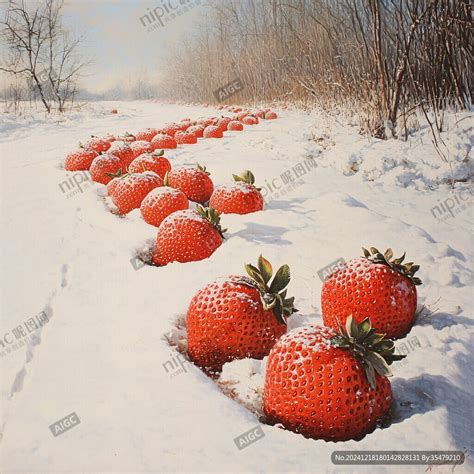 Ai创作图冰雪中的吉祥果 雪顶草莓 红草莓雕塑 红果实雪景 雪草莓 果实雪景 草莓ip 冬草莓 草莓雕塑设计 冬天草莓 天地盖草莓 霸气草莓 雪山草莓 雪中果 俄罗斯草莓 昵图网
