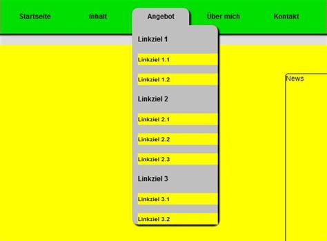 Problem Dropdown Menu gestalten CSS CSS HTML Seminar de Forum für HTML CSS und PHP