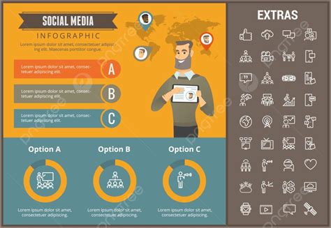 소셜 미디어 인포 그래픽 템플릿 템플릿 Psd 다운로드 디자인 자료 다운로드