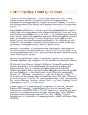 EPPP Practice Exam Questions Docx EPPP Practice Exam Questions J Berry Acculturation