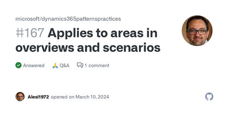 applies to areas in overviews and scenarios · microsoft dynamics365patternspractices