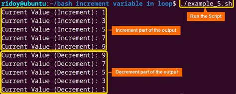 Bash Increment And Decrement Variable In For Loop LinuxSimply