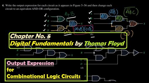Boolean Expression For The Digital Logic Circuit Chapter 5 Solution