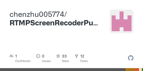 GitHub Chenzhu RTMPScreenRecoderPush