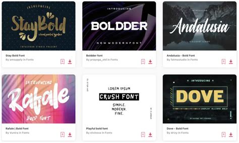 Bold Fonts Printable