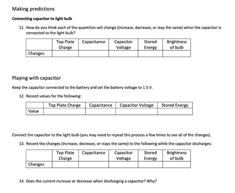 Making Predictions Connecting Capacitor To Light Bulb 11 How