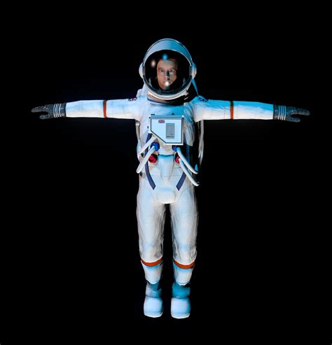 우주 비행사 3d 모델 55 Blend Free3d
