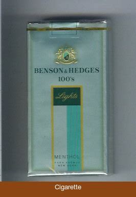 Benson Hedges Menthol Lights 100s Cigarettes Soft Box Tobaccove