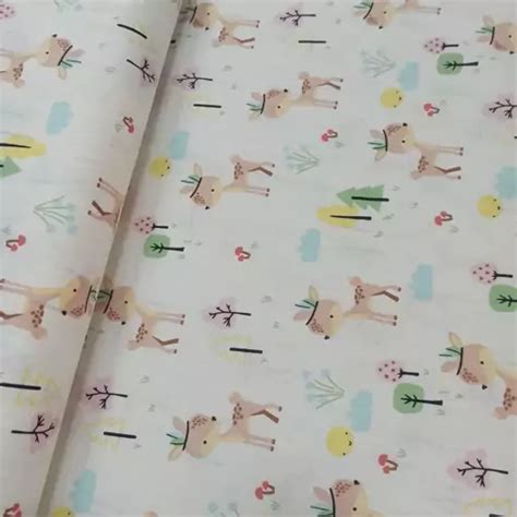 خرید و قیمت پارچه عروسکی کتان نخ پنبه طرح کودک عرض دو متر مناسب ملحفه و