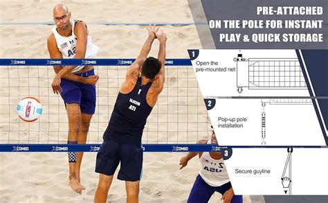 Jolorly Professional Volleyball Net Set Heavy Duty For
